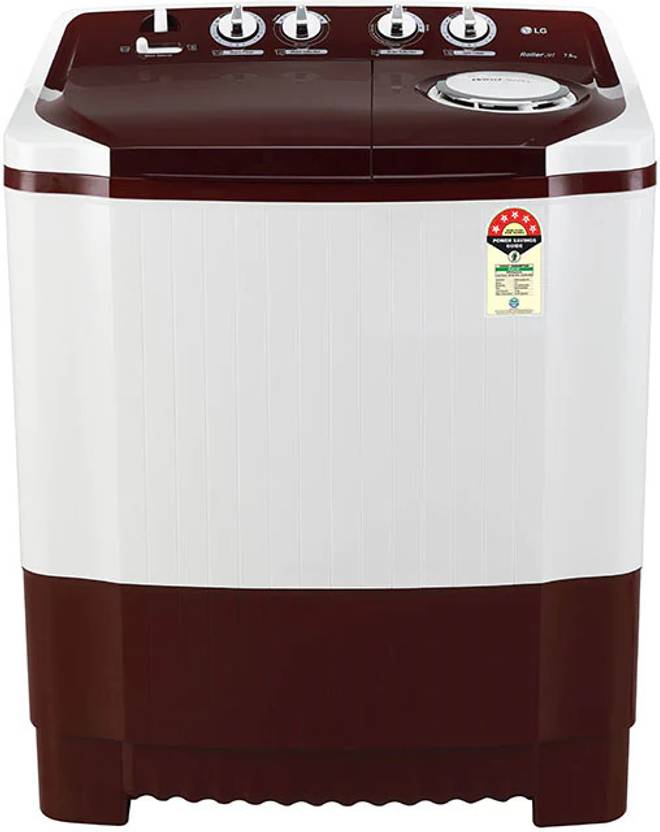 LG 7.5 kg Semi Automatic Top Load Washing Machine Maroon Price in India ...