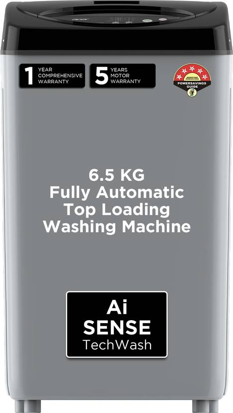 Acer 6.5 kg Quad Wash Series with AiSense, 5 Star Rating, AutoBalance ...