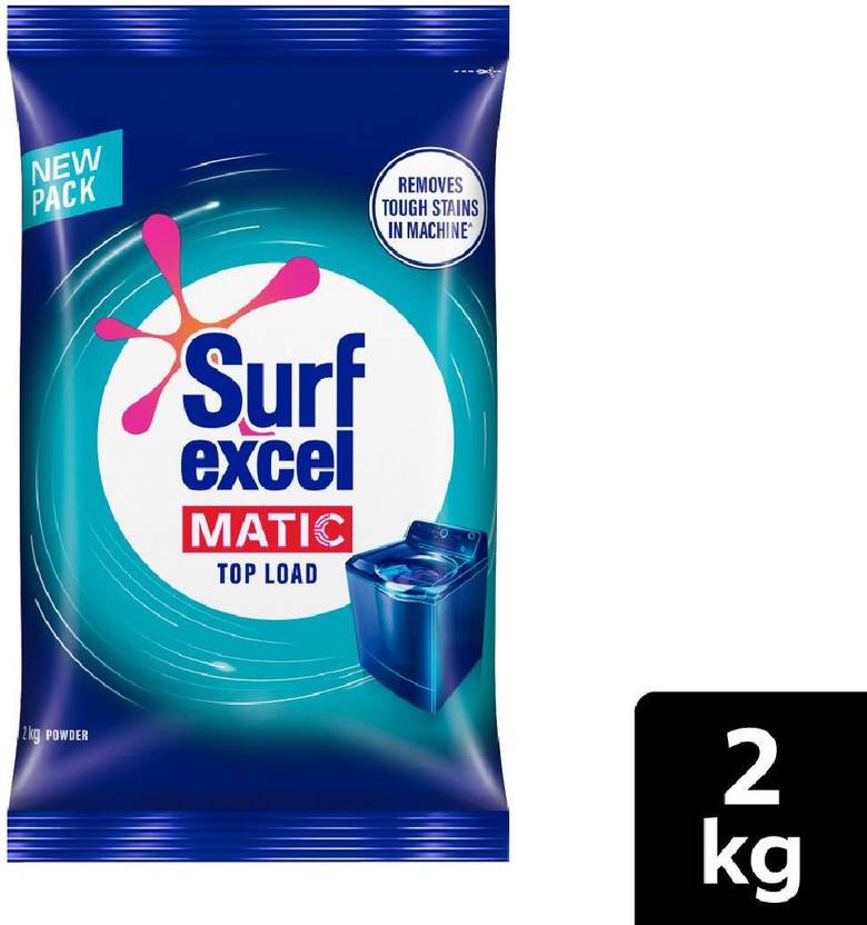 Surf excel Matic Top Load Detergent Powder 2 kg Price in India - Buy ...