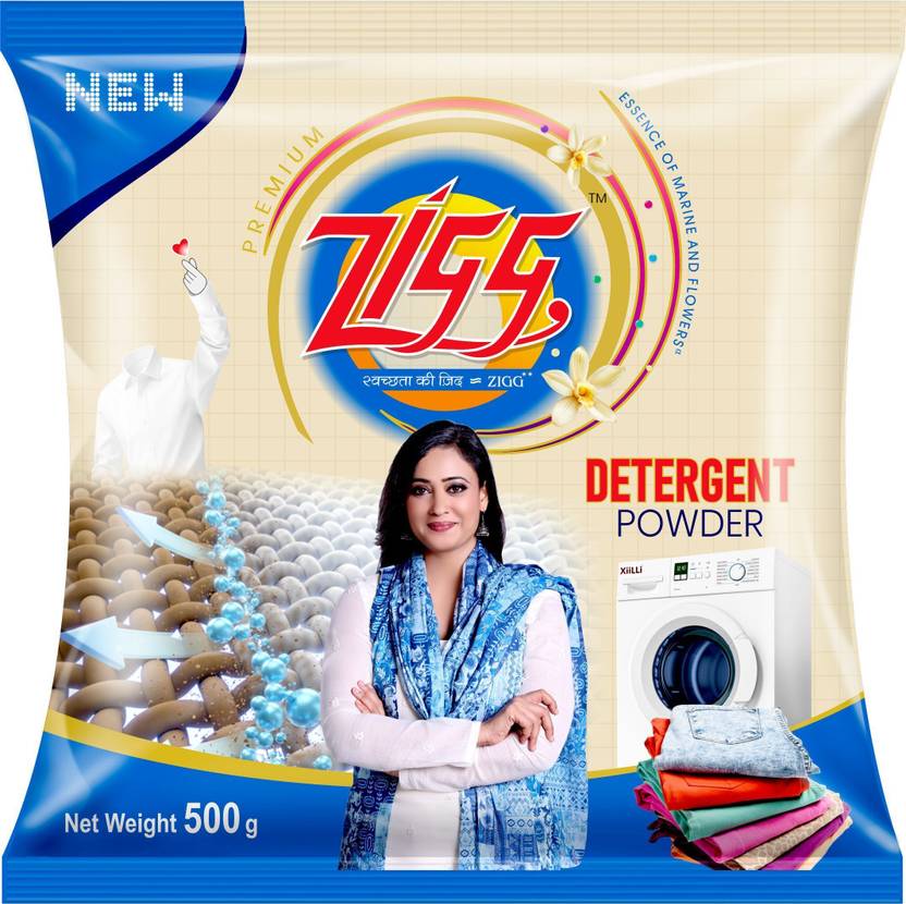 Zigg Premium Detergent Powder (Essence Of Marine And Flowers) Price in ...
