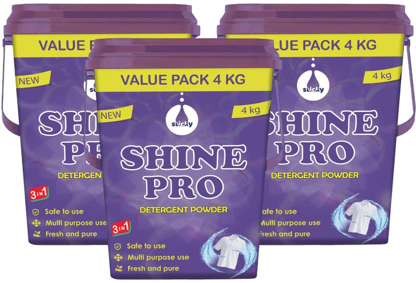 Sticky Double Power Detergent Powder - 4 Kg | Top Load & Front Load ...