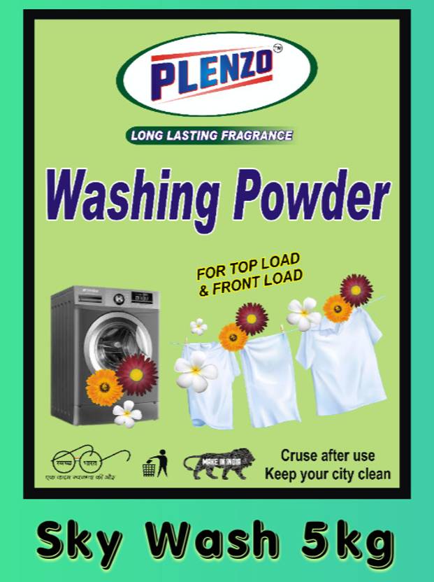 Plenzo Sky wash Detergent Powder 5 kg Price in India - Buy Plenzo Sky ...