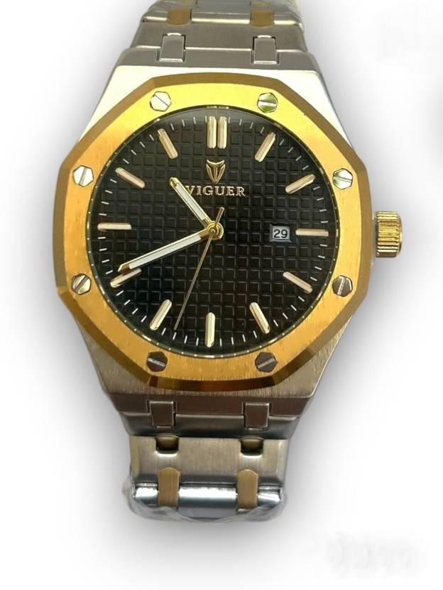 viguer Viguer Royal Oak Black Dual Tone 1 Analog Watch - For Men - Buy ...