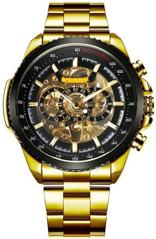 Forsining See Through Back Self Winding Automatic Mechanical ...