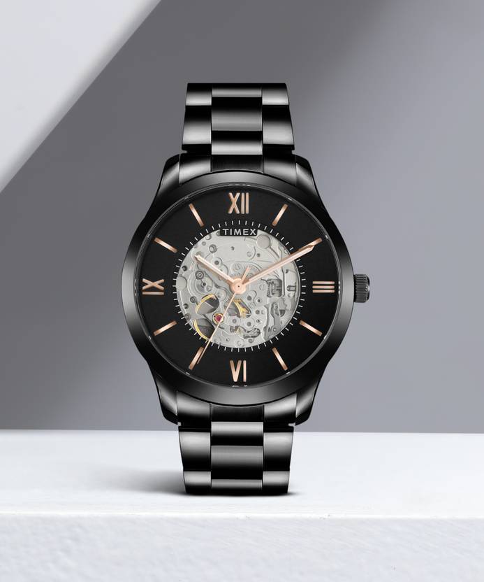 TIMEX Automatic Black Dial Analog Watch - For Men - Buy TIMEX Automatic ...