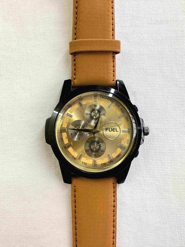 Modern Future House Fuel Brown Leather Analog Watch FUEL FG1 Premium ...