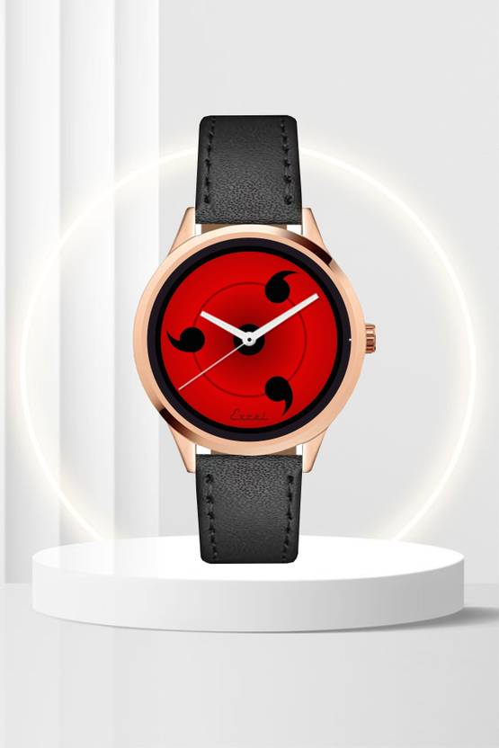 EXCEL Naruto_002 Premium BLACK Strap NARUTO (Sharingan) Watch For Boys ...