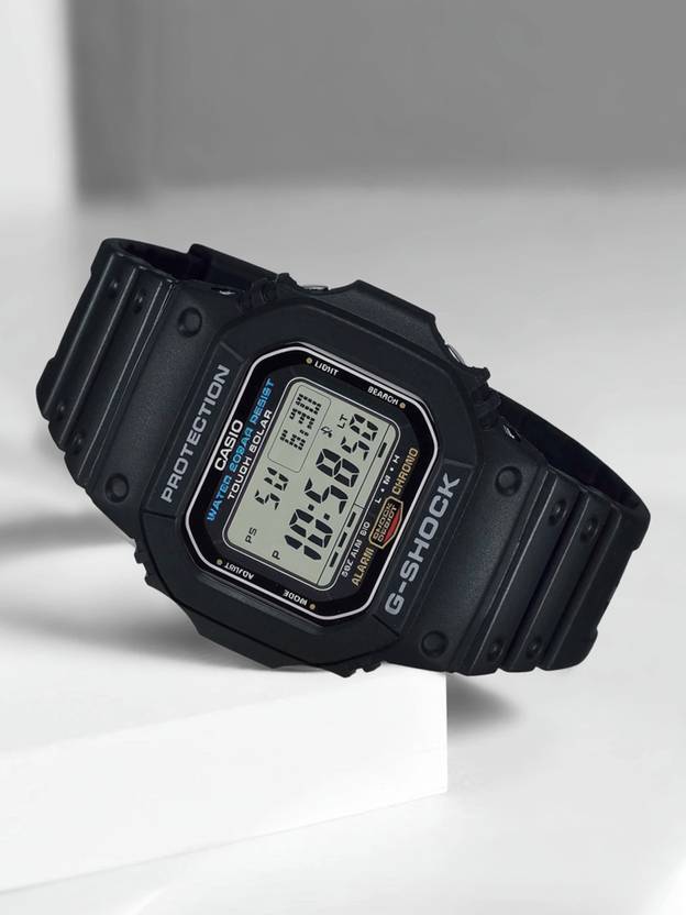CASIO G-5600UE-1DR G-Shock G-5600UE-1DR Dial Black Resin Strap Digital ...