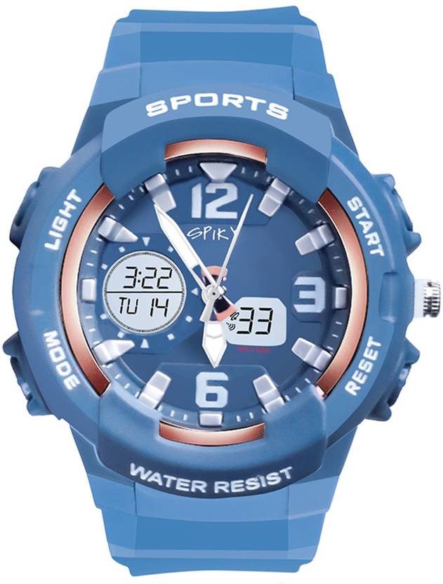 Spiky Spiky Dual Time New Generation Digital Analogue Watch for Kids ...