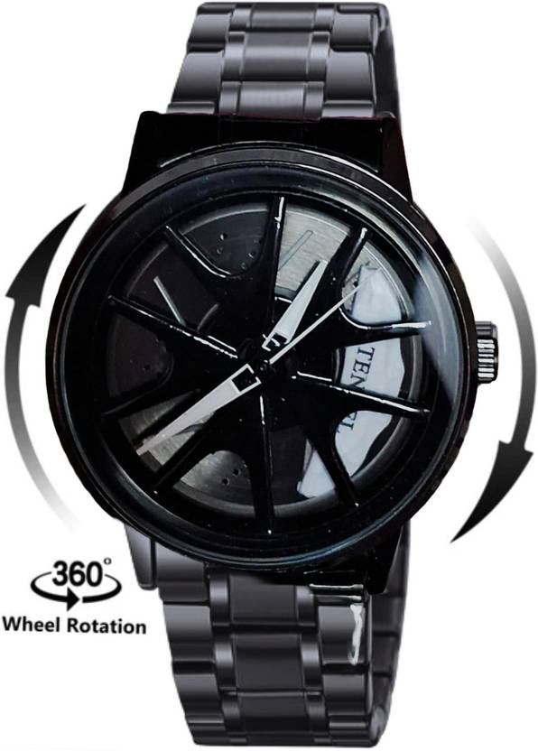 SHEEEN Spinning car wheel rotating gyro watch Car wheel watch ...