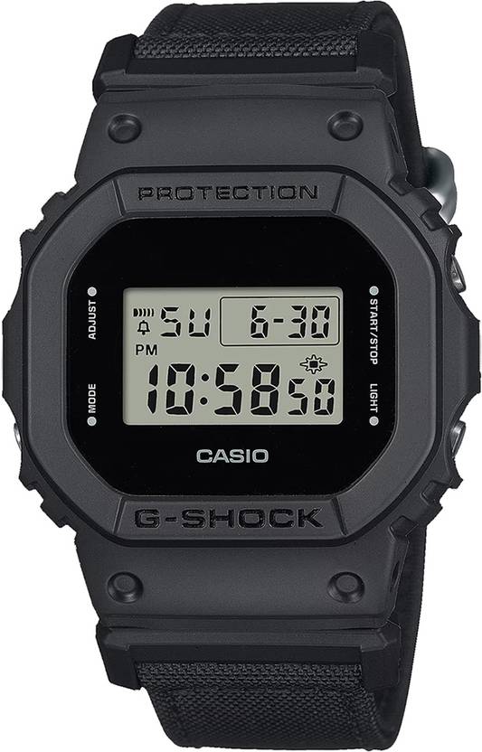 CASIO DW-5600BCE-1DR G-SHOCK Dial Black Cordura Nylon Band Digital ...
