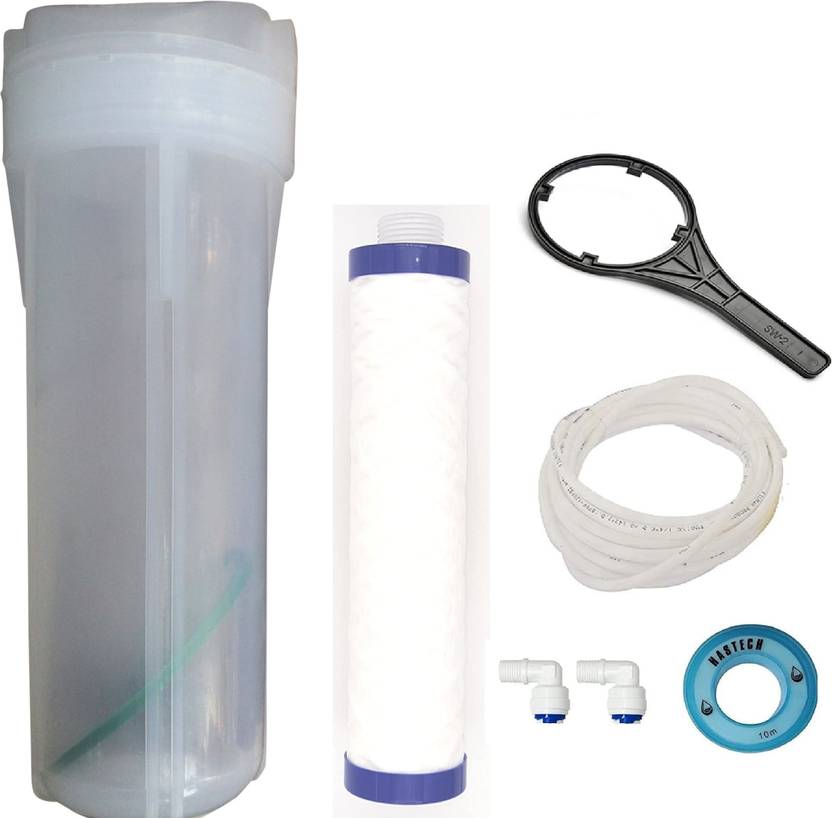 KRPLUS Transparent Extra Housing Pre Filter Bottle With 9 Inch MLT KRPLUS Transparent Extra Housing Pre Filter Bottle With 9 Inch MLT