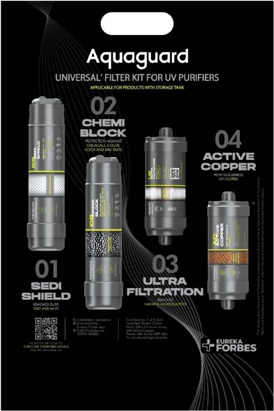Aquaguard UV+UF Universal Filter Service Kit with Active Copper Solid ...