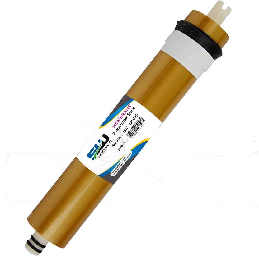 Saras Waterite RO Membrane 100 GPD Filter Work Up To 1500 TDS For All ...