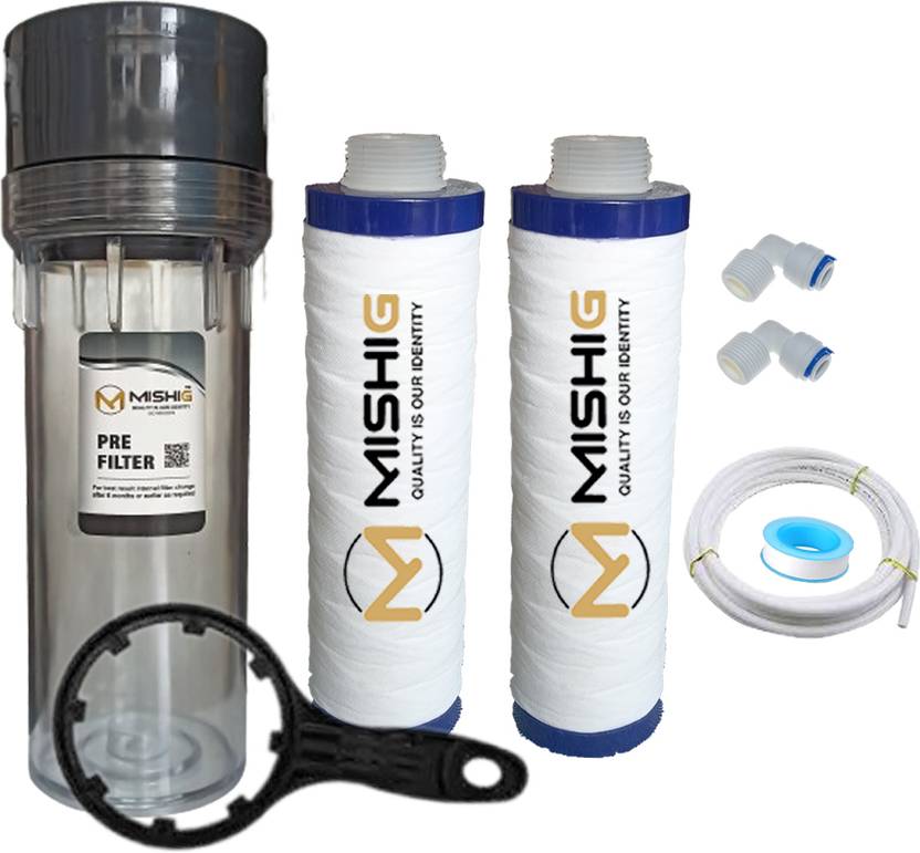 MISHIG Crystal Clear Transparent Pre Filter Housing Kit Wound Filter ...