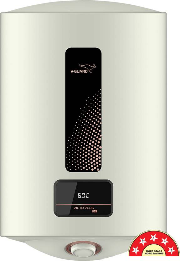 V-Guard 25 L Storage Water Geyser with Free Installation & Flexi Pipes ...
