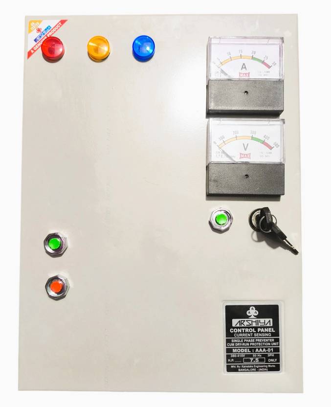 Arshiya 3 Phase Star Delta Motor Starter Panel Board for Agricultural 7 ...