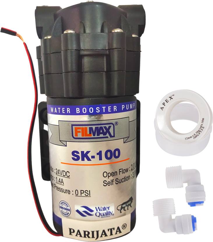 Parijata SK 100 GPD booster pump for RO Water purifier, RO motor DC ...