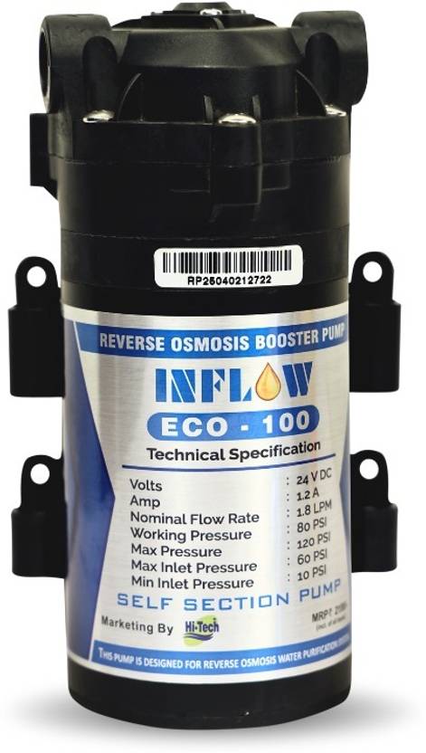 INFLOW 100 GPD RO PUMP 375 L UF Water Purifier - INFLOW : Flipkart.com