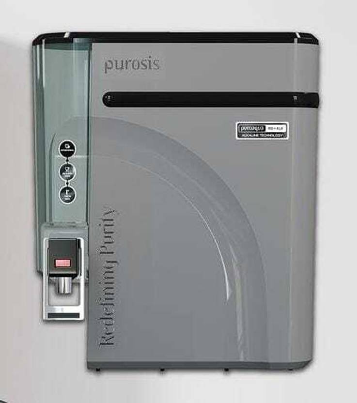 Purosis Hitech Silver 9 L RO + UV + Alkaline Water Purifier - Purosis ...