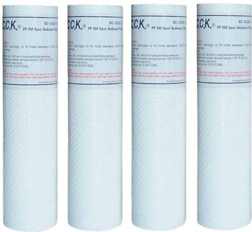 GE FILTRATION 10 Inch, 5 Micron Water Filter Candles, CCK PP Spun ...
