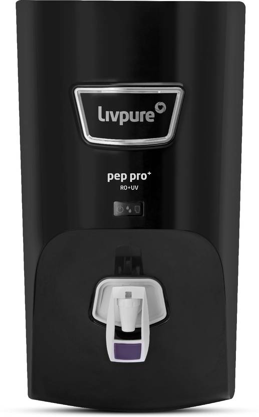 LIVPURE PEP-PRO+BLACK 7 L RO + UV + TDS Water Purifier 7 STAGE ADVANCED ...