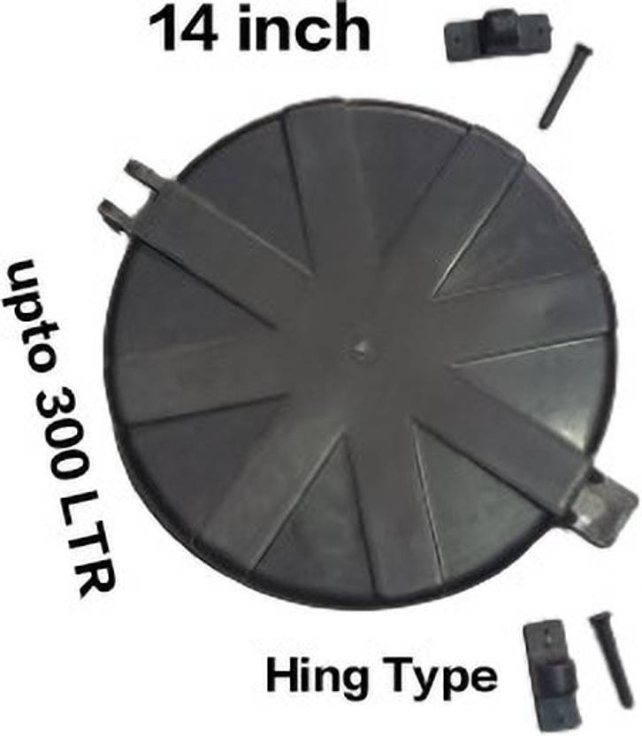R K water Black Hing Type Water Tank Lid ( Dhakkan ) 500 L Water Tank ...