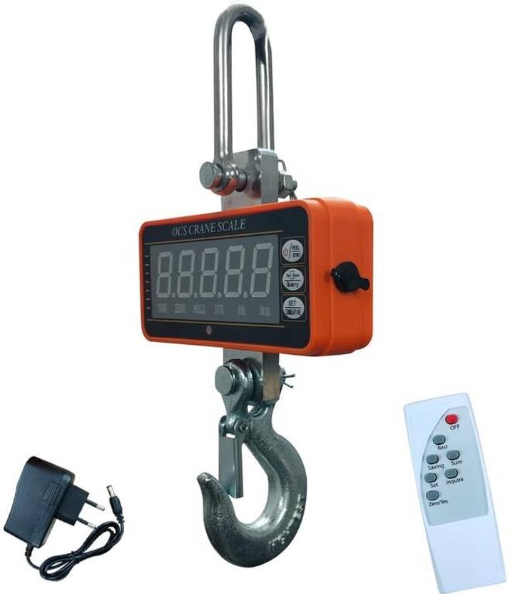 VOLTZ VZ-1Ton Mini Crane Scale,Digital Hanging Scale,2200 lbs/1000 kg ...