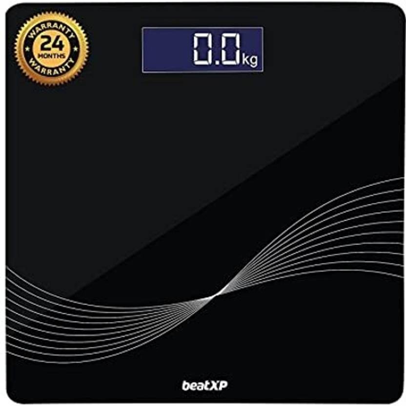 beatXP Wave Digital Weighing Scale|LCD Panel|Thick Tempered Glass ...