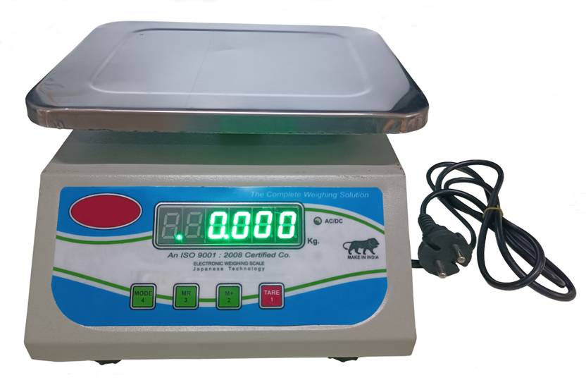 ACU-CHECK Weight Machine 30kg Scale Digital For Shop Chargeable Front ...