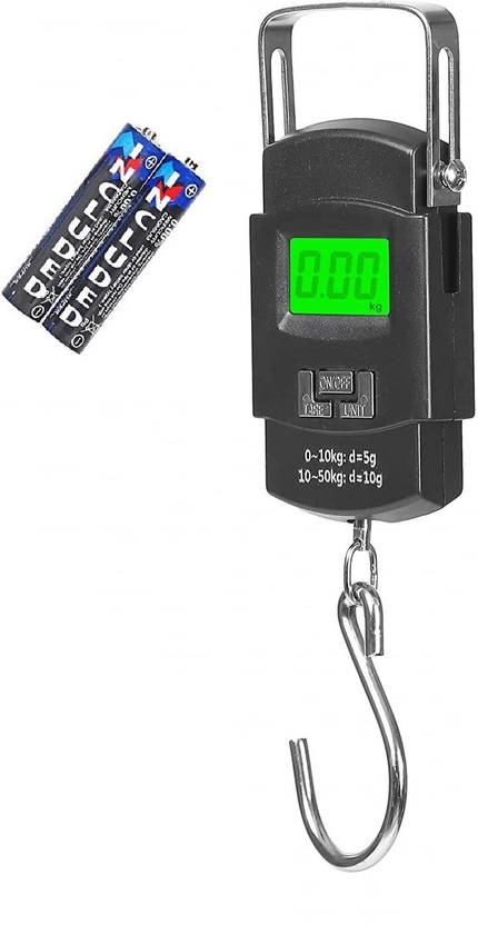 Axum Digital Hanging Scale, LCD Screen 50kg weight capacity, green ...