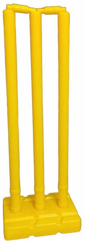 LAVISH UP Heavy Plastic Cricket Large Stumps Set - 3 Stumps + 2 Bails ...