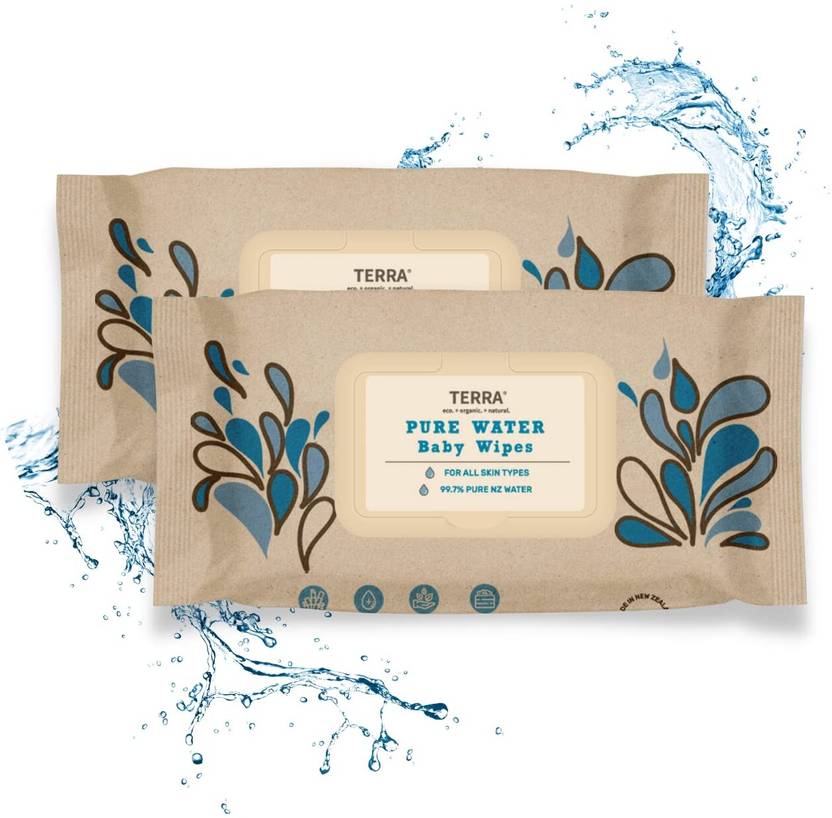TERRA Water Baby Wipes, India's First 100% Biodegradable Premium Wipes ...