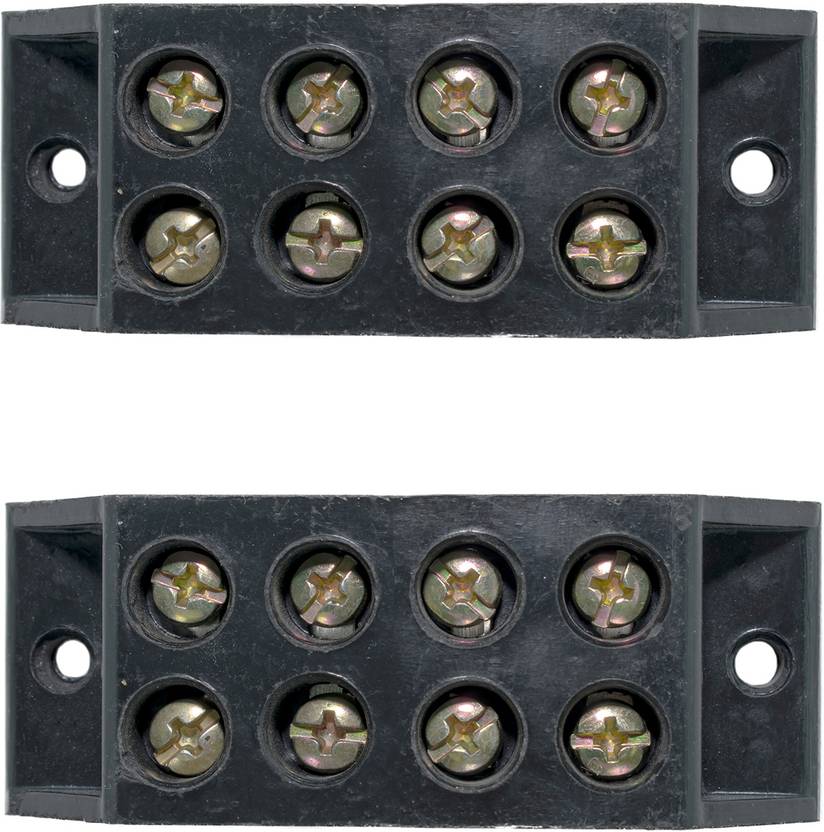 Ovicart 60A 4 Way Bakelite Connector Strip Black Screw Terminal ...