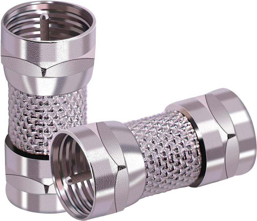 ABONIX F Type Male to Male Coax Connector Coaxial Cable Adapters For ...