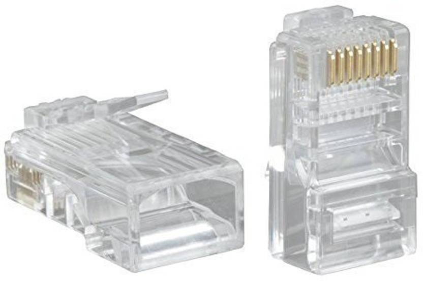 Dlink RJ45 Connector Module Plugs - Pack of 10 Pcs. Network Interface ...