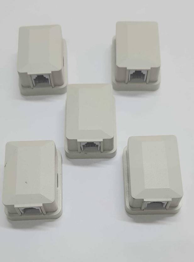 Antech Single Port RJ11 Telephone Rosette Junction Surface LAN Adapter ...