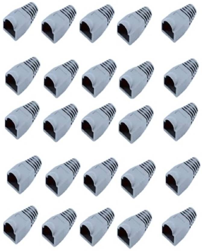 KDL RJ45 Connector Plug Boot Cap (25 Pcs.), CAT5 CAT5e CAT6 LAN Wire ...