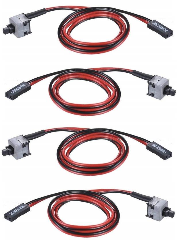 Paruht 4-Pcs -Pcs ATX Power Switch On/Off/Reset with push button ...