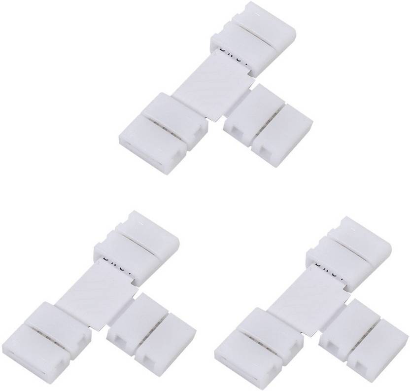 MERKEL 3 pcs / 4-pin T-Shape Solderless Clip-on Connectors Adapters for ...