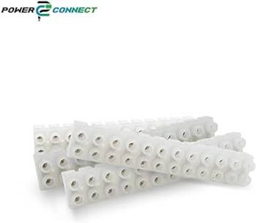 POWER CONNECT PVC Terminal Connector Strip 12 ways - Dual Row Electric ...
