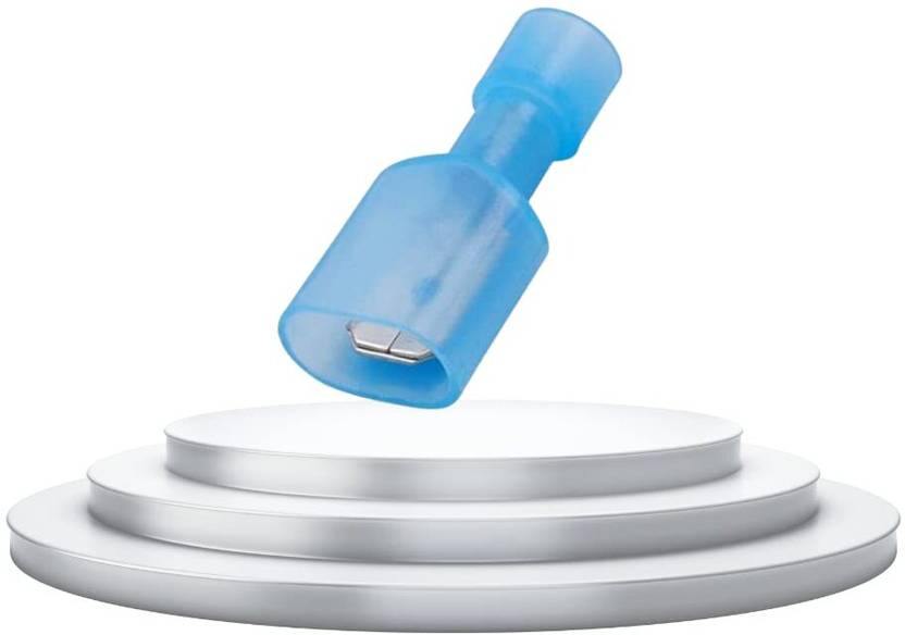 Magnusdeal T terminal plug Male Spade connectors Wire Connectors Blue ...