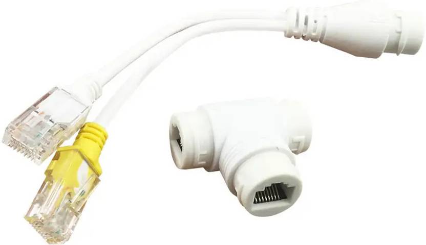 Paruht POE Splitter/Multiplexer 2-in-1 Network Cabling Connector Three ...