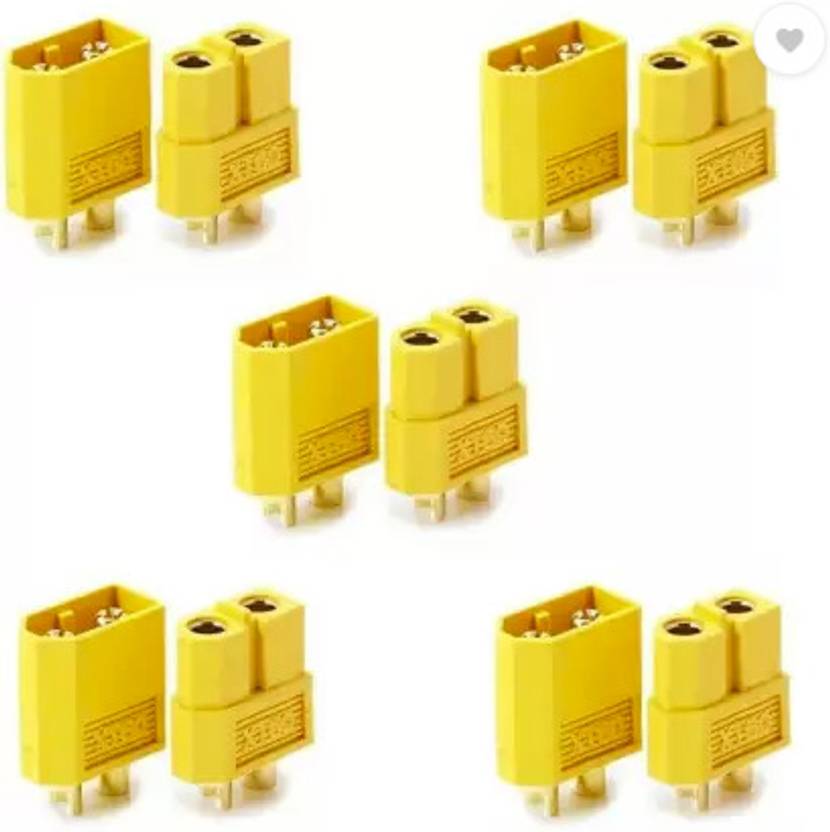E-Rex XT60 CONNECTORS MALE AND FEMALE-5pair XT 60 Wire Connector Price ...