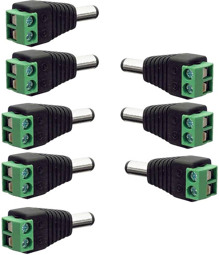 ATEKT DC Pin Connector 12V DC Power Connector 5.5mm x 2.1mm pack of 8 ...