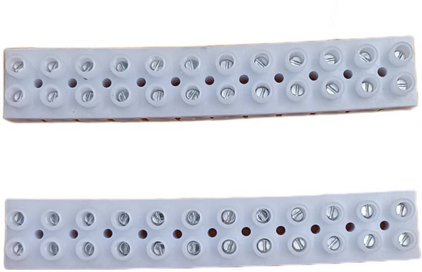 SEDCO 12 Ways 30 AMP PVC Terminal Connector Strip Dual Row Screw ...