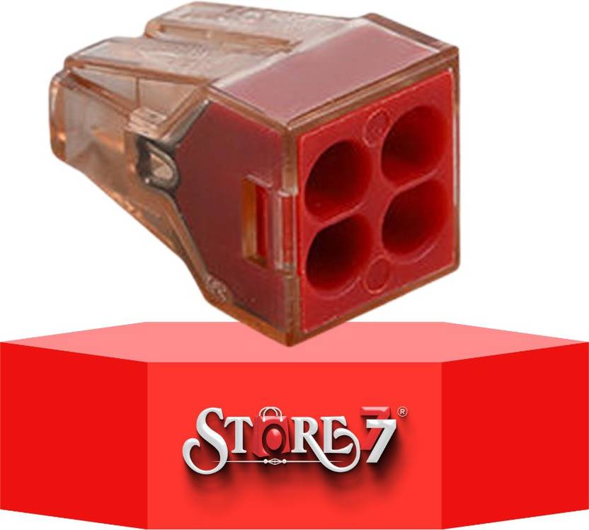 Connectwide 5Pcs Push-in Electrical Wire Connector(4 Port) Flexible ...