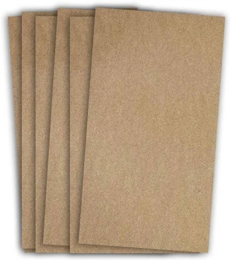 woodcraft Wood MDF Board Sheets, 2mm Thickness, Size 12X24 inch - Pack ...