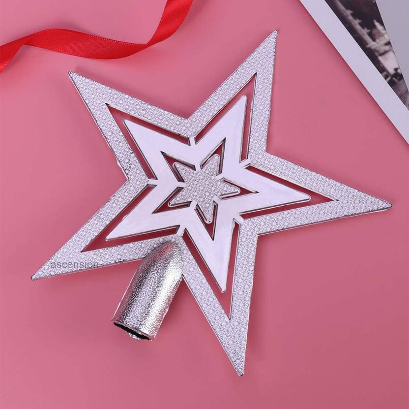 Ascension Christmas Star for Tree Silver Tree Top Star for Christmas ...