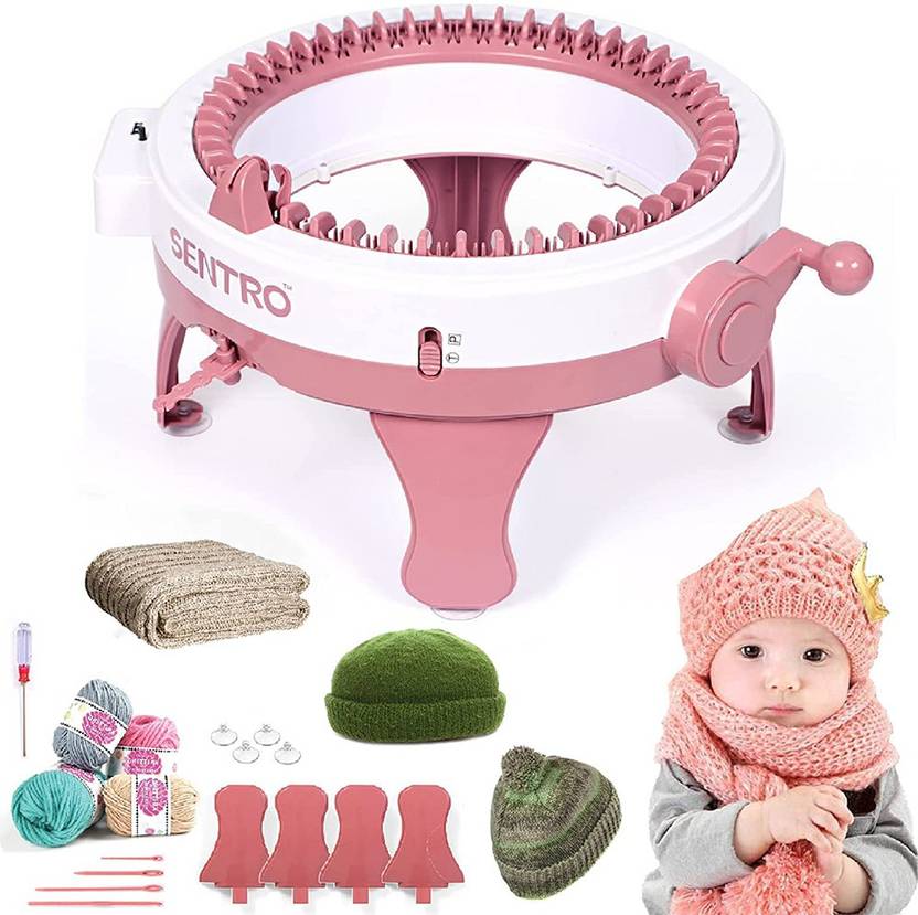 White Tiger Knit Sentro Knitting Machine, 48 Needles Knitting Loom ...